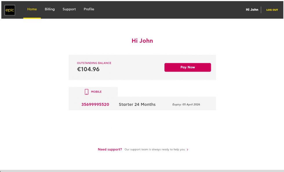 Your Online Account – Epic Support | epic